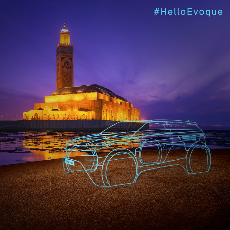 Le nouveau Range Rover Evoque dévoile sa silhouette dans sa campagne de ...